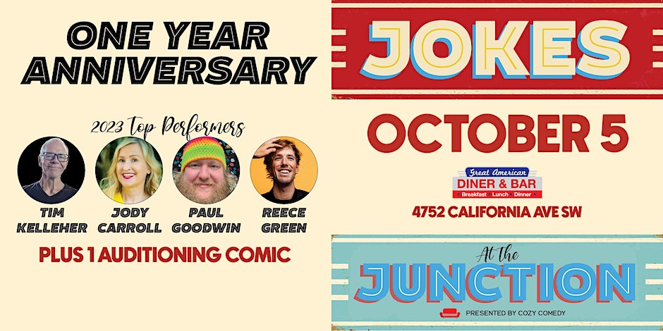 Jokes at the Junction one year anniversary show is Thursday Oct. 5 ...